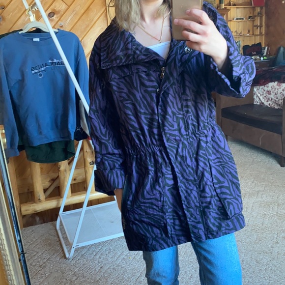 Vintage | Jackets & Coats | Vintage 0s Seven7 Zebra Print Jacket Medium ...